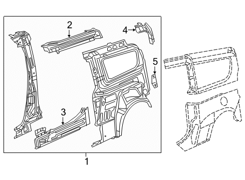 BC3Z-6K682-C - Genuine Ford Base No. #6K682 Turbocharger Assembly