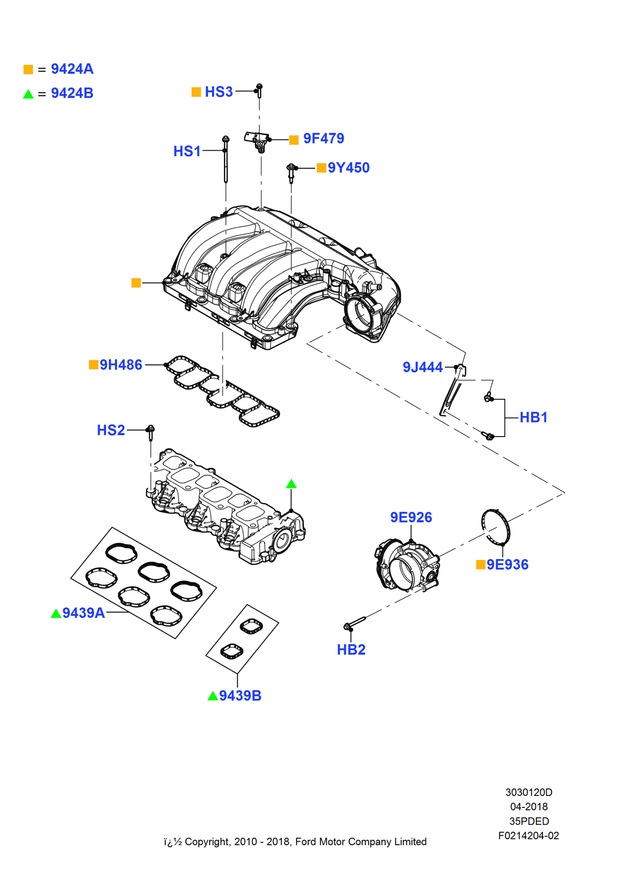 AT4Z-9J444-A AT4Z9J444A - Genuine Ford Bracket