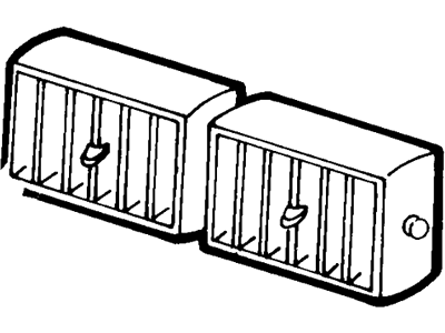 E3AZ19893A - Genuine Ford REGISTER ASY INSTR