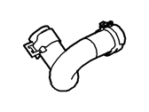 1L2Z-18472-DB - Genuine Ford Base No. #18472A Hose - Heater Water