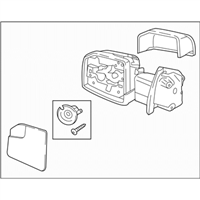 FL3Z-17683-BB - Genuine Ford Mirror Assembly - Rear View Outer