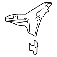 FL3Z-17F804-A - Genuine Ford Base No. #17F804 Duct - Air