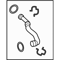 BC3Z-8A365-A - Genuine Ford Base No. #8A365 Hose - Overflow