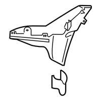 FL3Z-17F803-A - Genuine Ford Base No. #17F804 Duct - Air