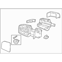 FL3Z-17682-PB - Genuine Ford Mirror Assembly - Rear View Outer