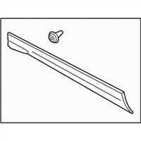 CJ5Z-7820879-AB - Genuine Ford Moulding - Door Outside