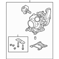 BC3Z-6K682-C - Genuine Ford Base No. #6K682 Turbocharger Assembly