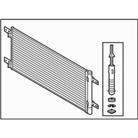 BC3Z-19712-A - Genuine Ford Base No. #19712 Condenser Assembly