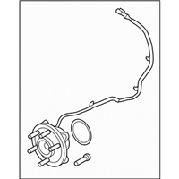 CL3Z-1104-E - Genuine Ford Base No. #1104 Hub Assembly - Wheel