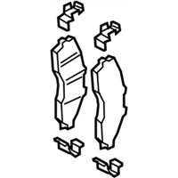 HC3Z-2200-D - Genuine Ford Pad - Brake