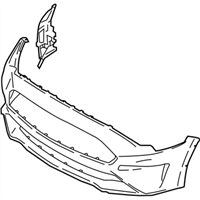 JR3Z-17D957-DAPTM - Genuine Ford Bumper Assembly - Front