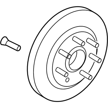 BRR-242 BRR242 - Genuine Ford Hub And Disc Assembly