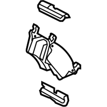 FU2Z-2V200-G FU2Z2V200G - Genuine Ford Brake Pad
